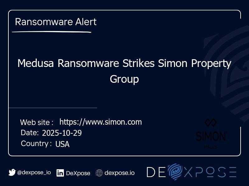Medusa Ransomware Strikes Simon Property Group - DeXpose